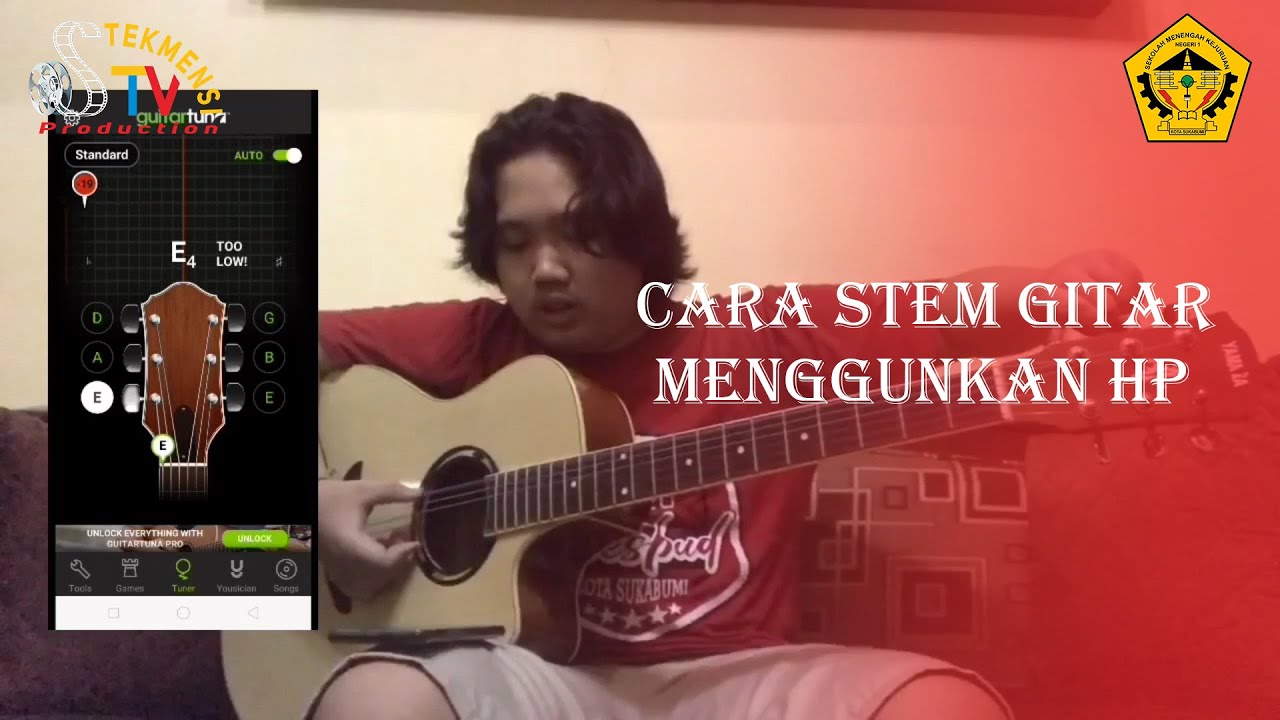 Cara Stem Gitar Menggunakan HP - YouTube