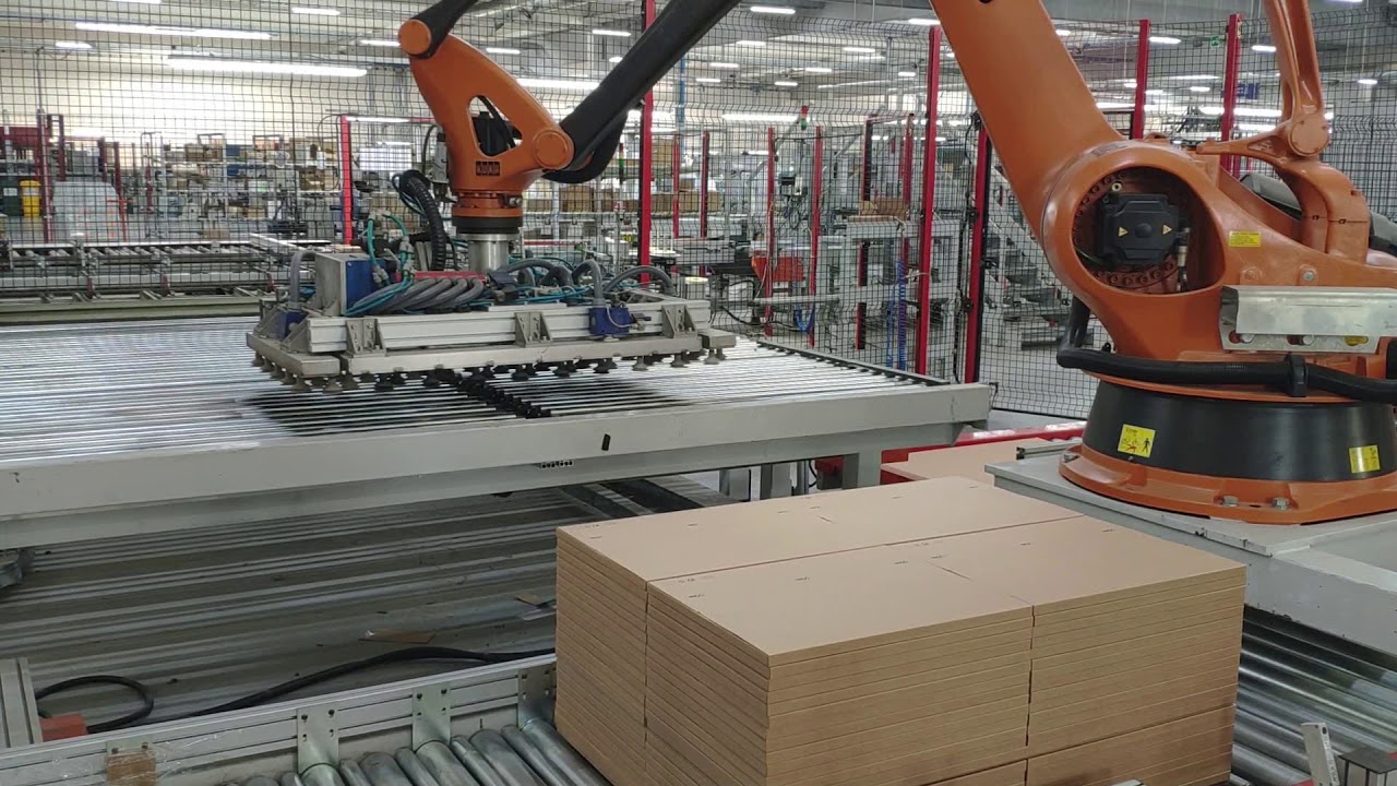 Palletizing Boxes - YouTube