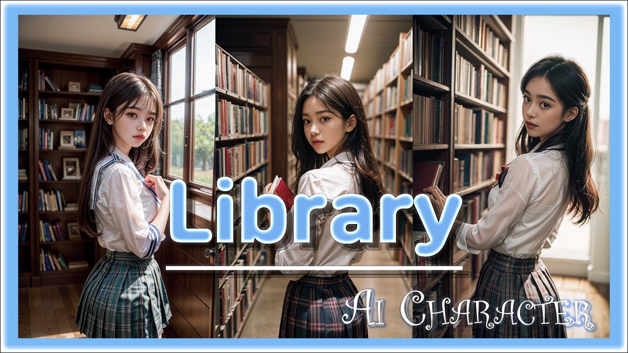 같이 책 보실래요? 도서관 📚 | Library | LOOKBOOK | ART VIDEO | AI Pictures ...