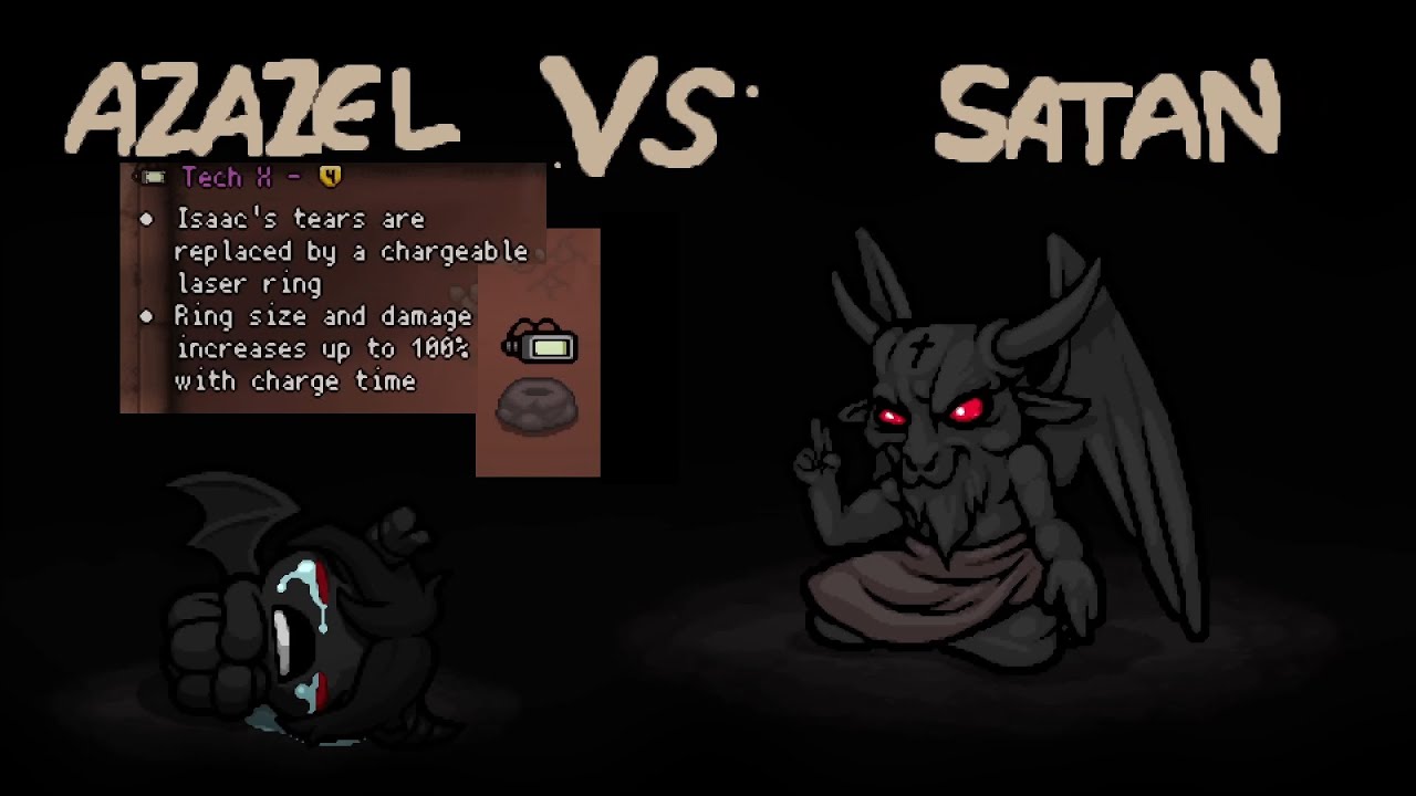 Tech X Azazel vs Satan / Binding of Isaac (25) - YouTube
