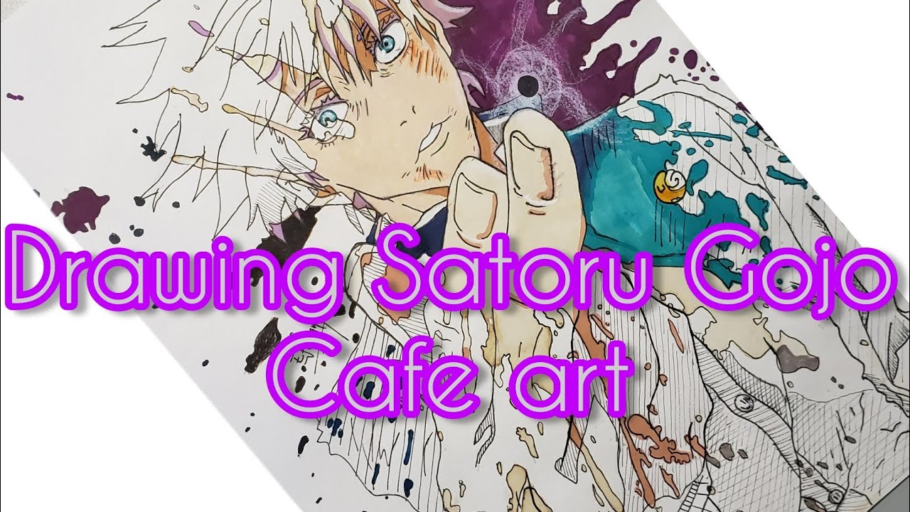 Satoru Gojo splash Art | drawing - YouTube