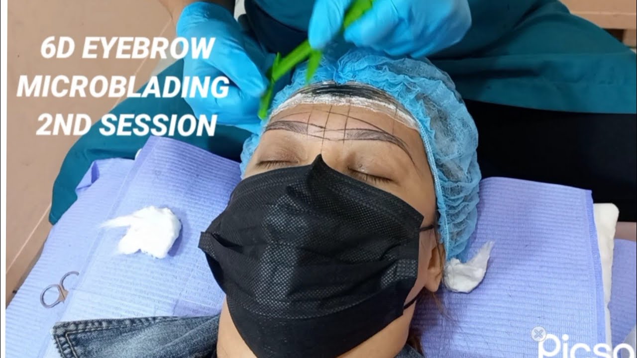 6D EYEBROW MICROBLADING 2ND SESSION/6D EYEBROW MICROBLADING PROCESS ...