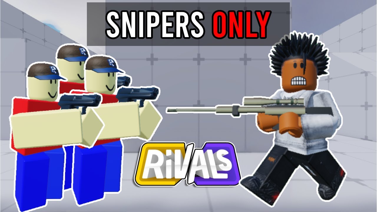 SNIPERS ONLY CHALLENGE ON ROBLOX RIVALS - YouTube
