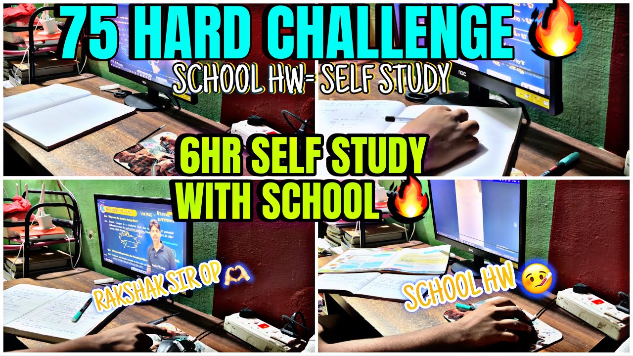 Studying 6+ Hours a day with managing school + self study | Study Vlog class 10 - YouTube
