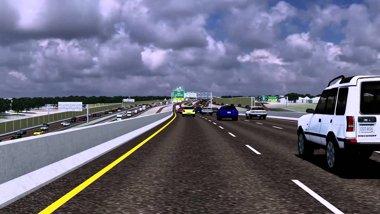 Northbound Express Lane Entrance Ramp near Enfield Road - YouTube