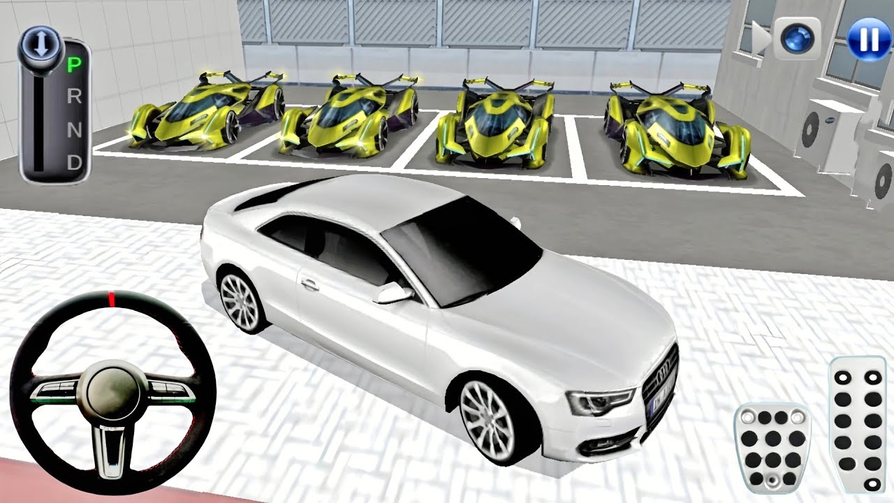 New Sedan Car Audi A5 And Lamborghini Vision All Car Parking Police ...