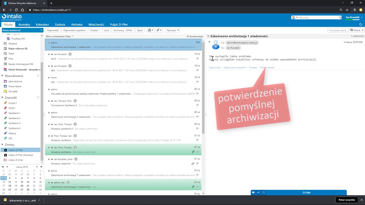ZI-Piler - new quality of Zimbra email archive - YouTube