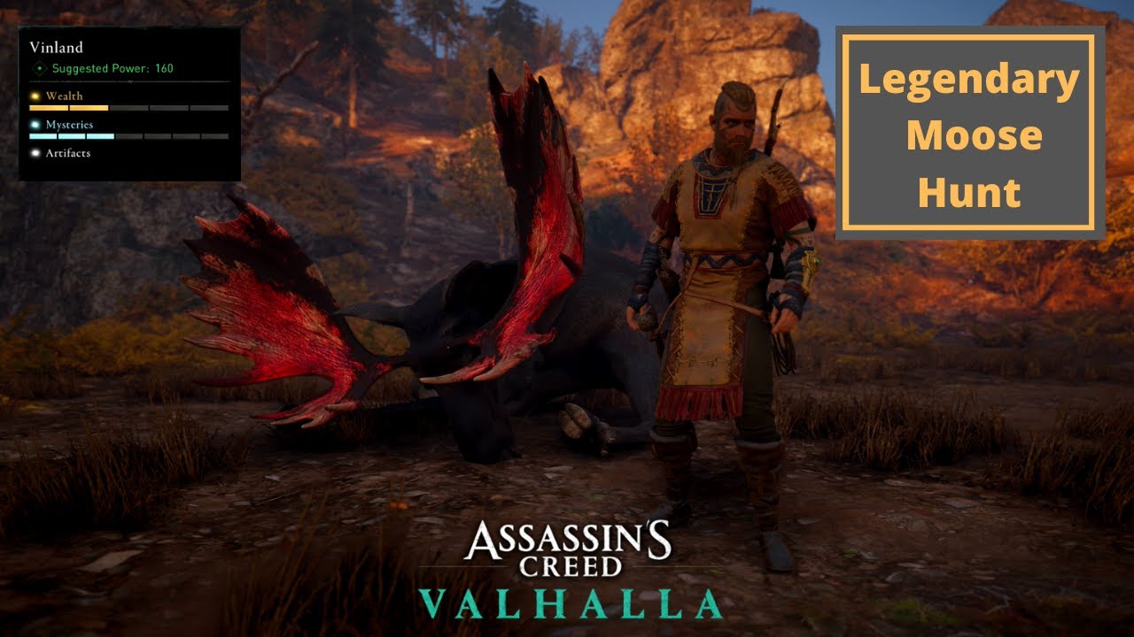 Assassins Creed Valhalla| Legendary Moose Hunt| Vinland - YouTube