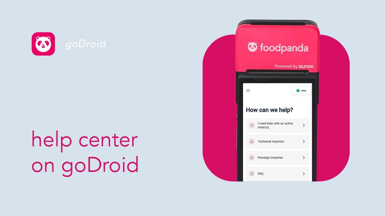 Help Center on goDroid - YouTube