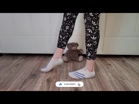Trample teddy bear with my 2 weeks used smelly white Adidas ankle socks #SOFIAARMAZZI