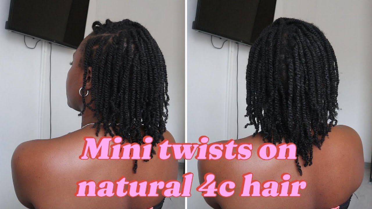 Hair Style Tutorial | HOW TO DO MINI TWISTS ON NATURAL 4C HAIR - YouTube