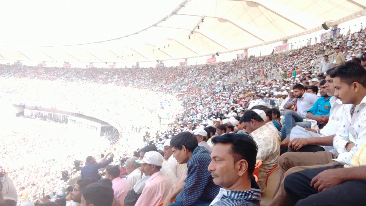 amadavad saradar vallabhbhai modhera cricket stadium - YouTube