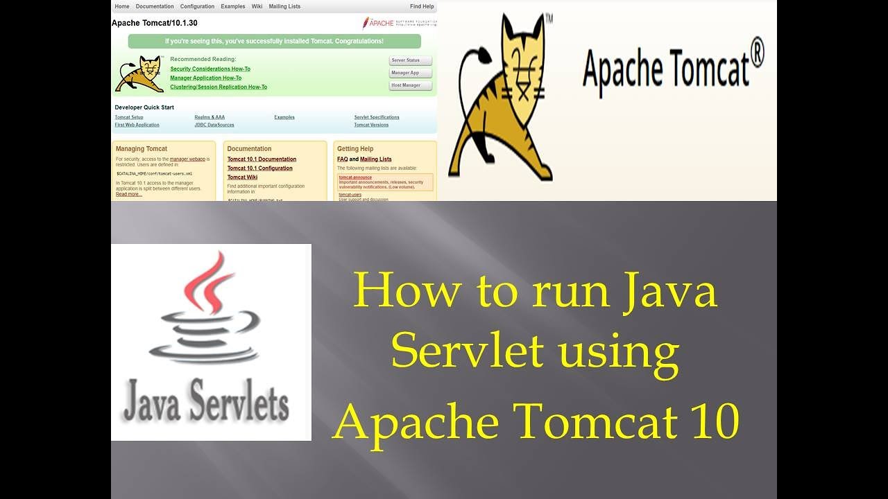 How To Run Servlet Program Using Apache Tomcat Helloworld Youtube