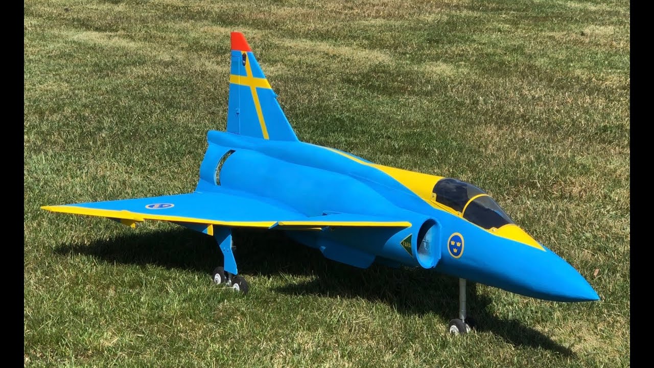 First testflight of my MBS Saab JA 37 Viggen - YouTube
