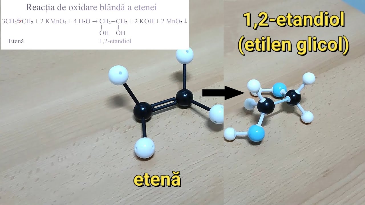 Modelarea reacției de oxidare blândă a alchenelor - YouTube