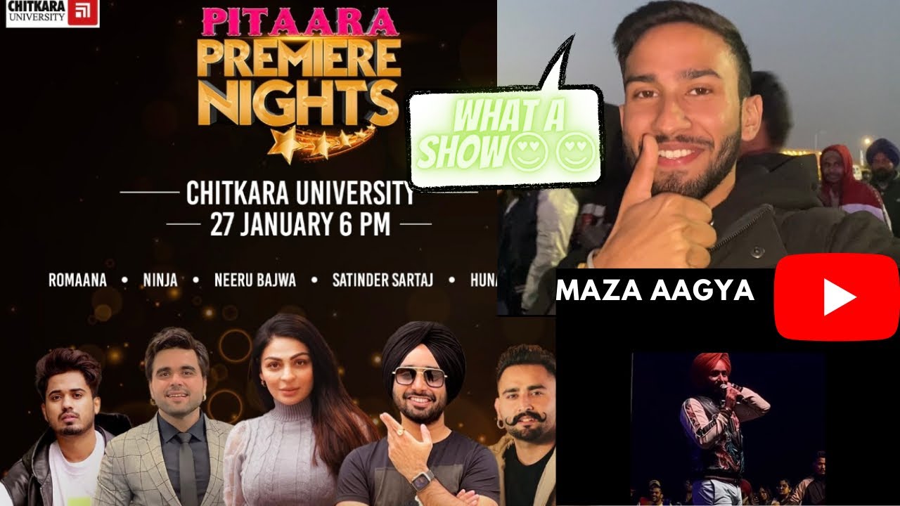 PITARA NIGHTS 2.0 in university😍🔥| BEST SHOW | vlog-115 | CHITKARA ...