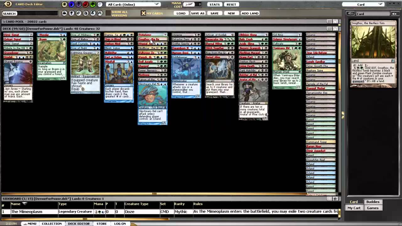 MTG EDH Commander: Devour for Power Deck Tech - YouTube