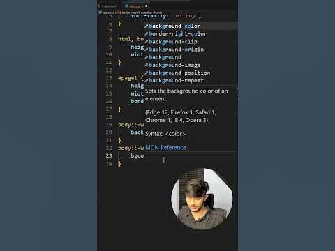 16/100 Tricks: Colorful Scrollbar in CSS | HTML CSS JS Animation and Effects #css # ...