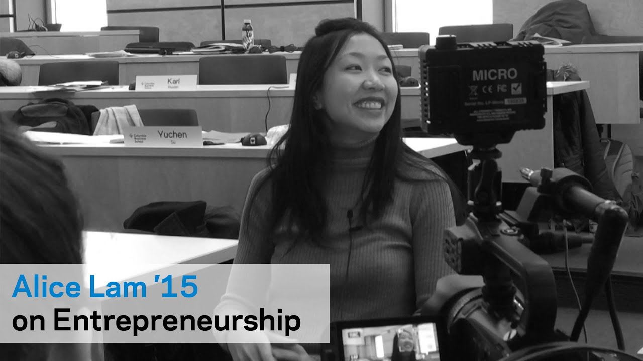 Alice Lam '15 on Columbia's Entrepreneurial Community - YouTube