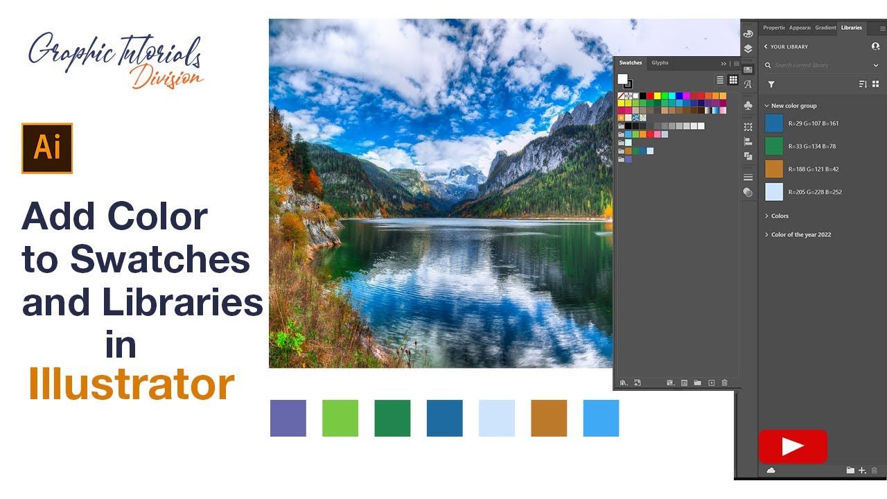 Add Color To Swatches And Libraries In Adobe Illustrator YouTube Add Color To Swatches And Libraries In Adobe Illustrator YouTube
