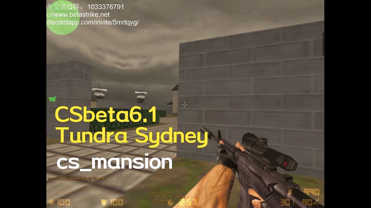 Classic cs_mansion, but in CSbeta 6.1 Sydney Tundra server (no bot) ft ...