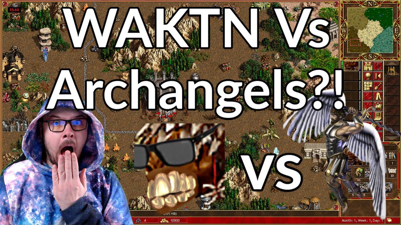 WAKTN vs Archangels?! || Heroes 3 Dungeon Gameplay || Jebus Cross ...
