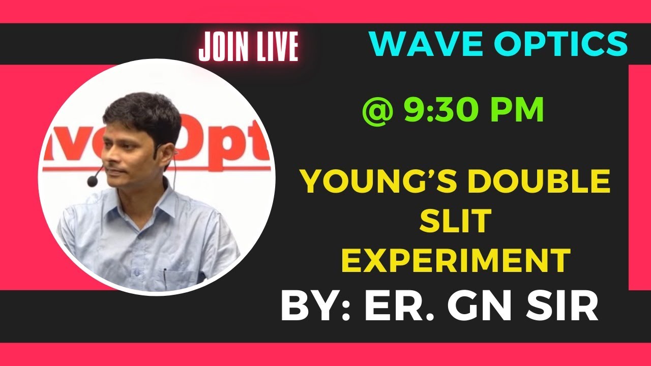 Wave Optics | Young's Double Slit Experiment (YDSE) | JEE mains | Wave ...