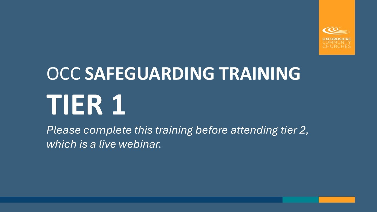 OCC Tier 1 Safeguarding Training - YouTube
