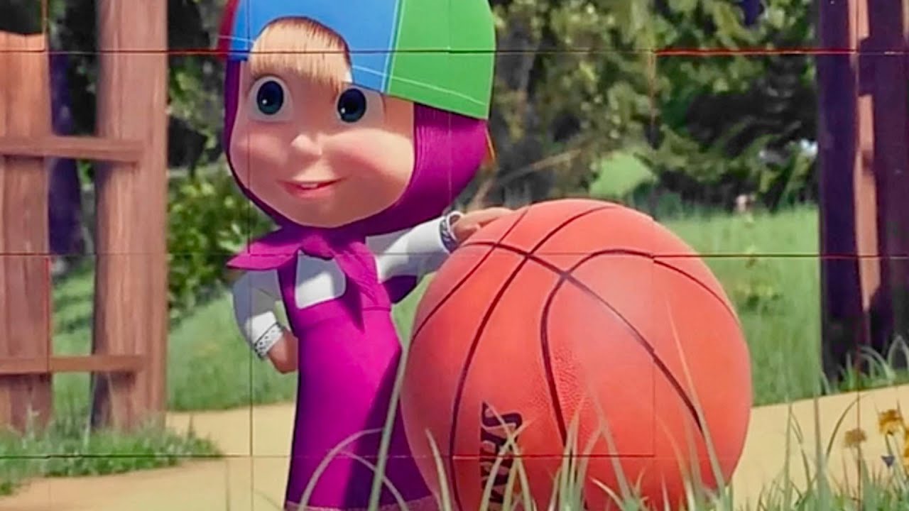 Dear Pass | Basketball | Masha and the Bear | Puzzle for kids and for ...