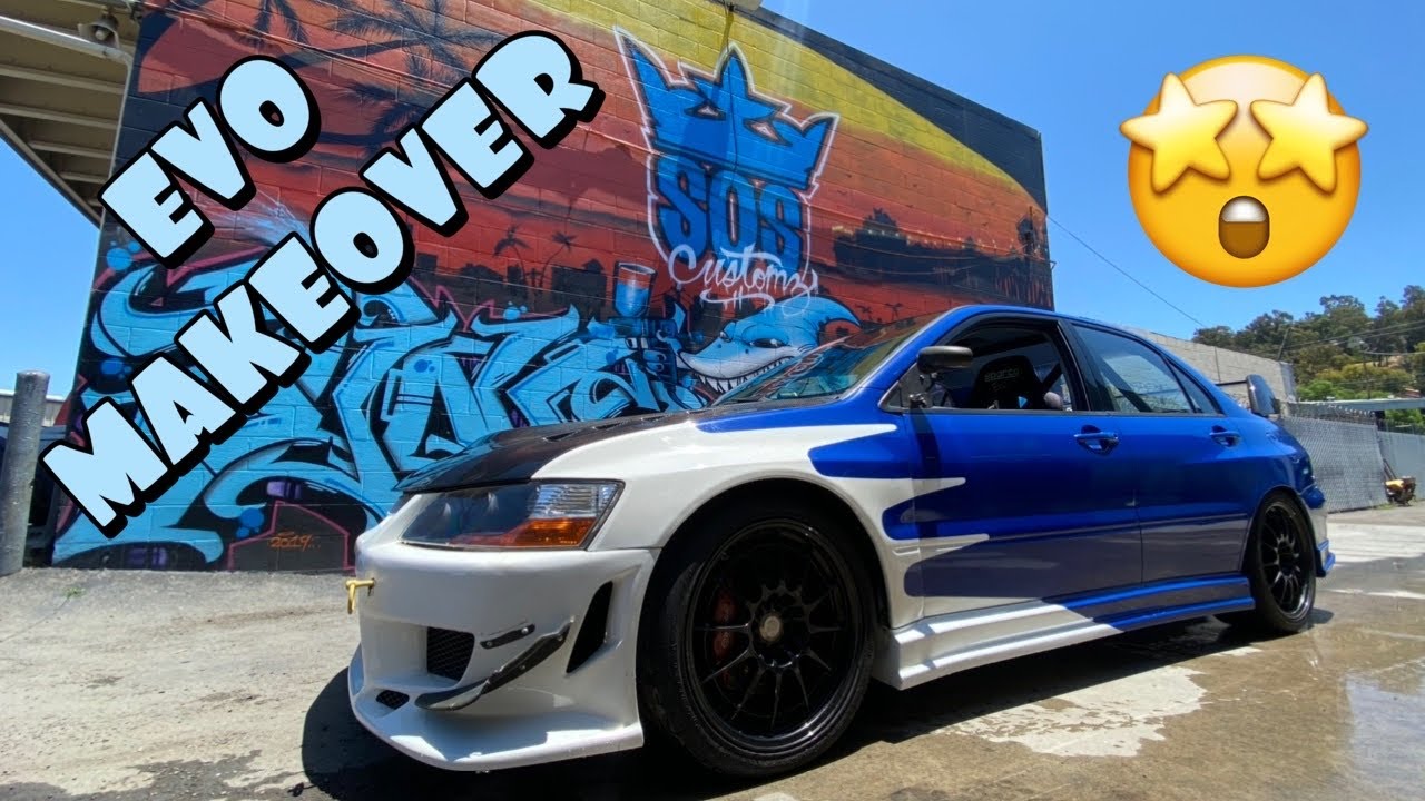 Painting a Lancer Evolution VIII for @throtl - YouTube