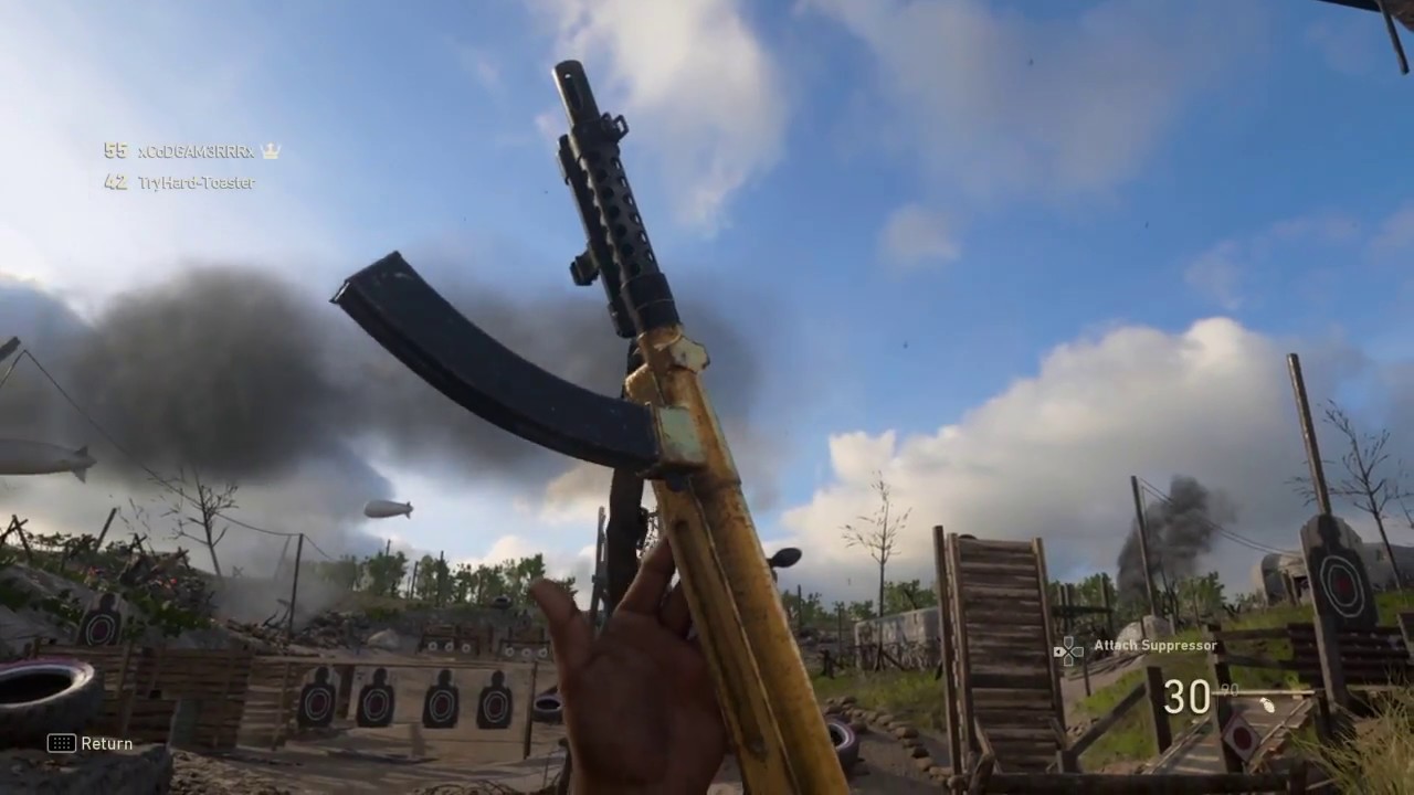 Call of Duty: WW2 FIRST LOOK Gold Camo on Type 100 SMG! - YouTube