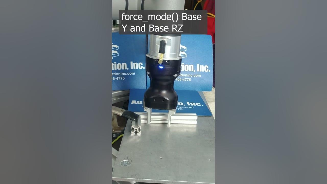 Universal Robots force_mode() script demo - YouTube