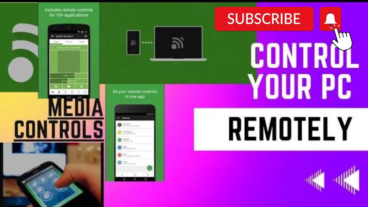 Unified remote for using phone as controller and trackpad for PC - YouTube