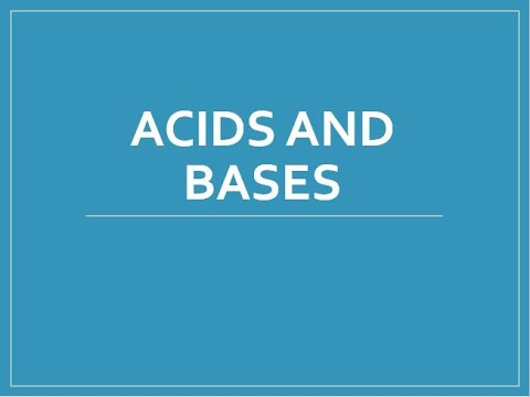 Acids and Bases Intro - YouTube