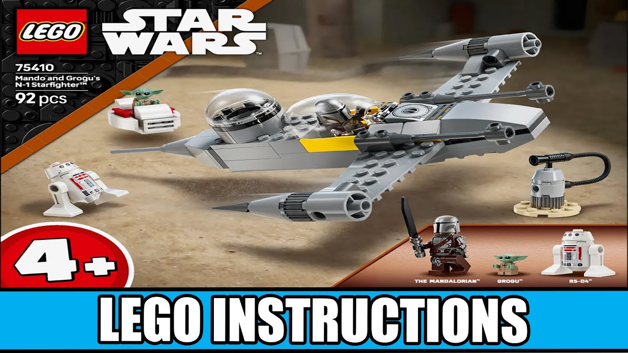 LEGO Instructions - Star Wars - 75410 - Mando and Grogu's N-1 ...