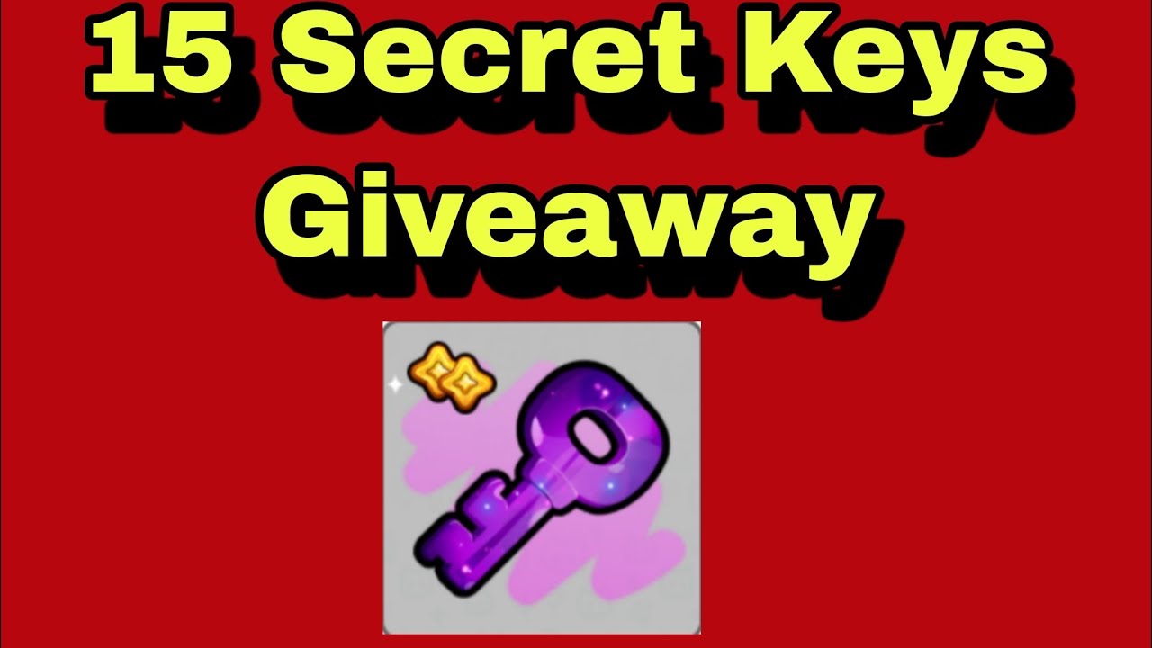 15 Secret Keys Giveaway In Pet Simulator 99 - YouTube