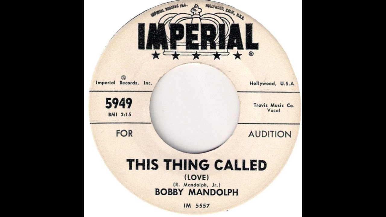 BOBBY MANDOLPH & GROUP THIS THING CALLED LOVE - YouTube