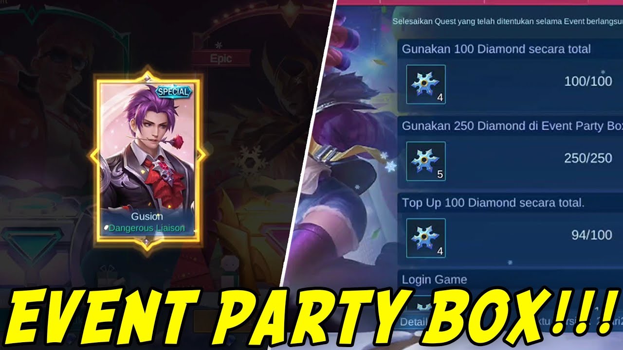 EVENT PARTY BOX !! DAPATKAN SKIN SPECIAL | MLBB - YouTube
