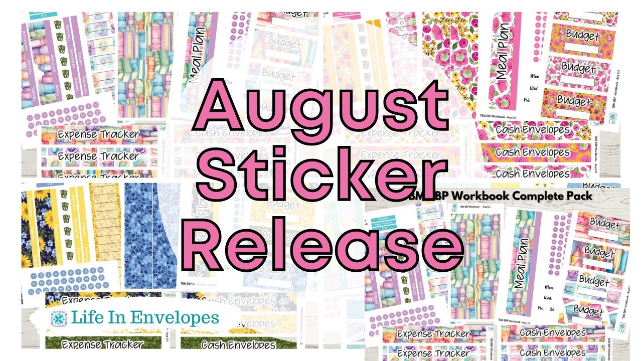 August Sticker Release / TBM BBP Stickers / EC Stickers / Erin Condren ...