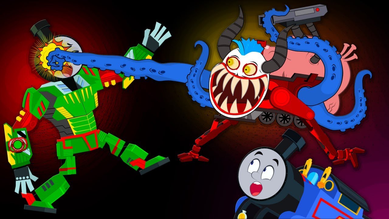 Monster From Cave VS Percy Train | MusicMix MEME #solomixgame - YouTube