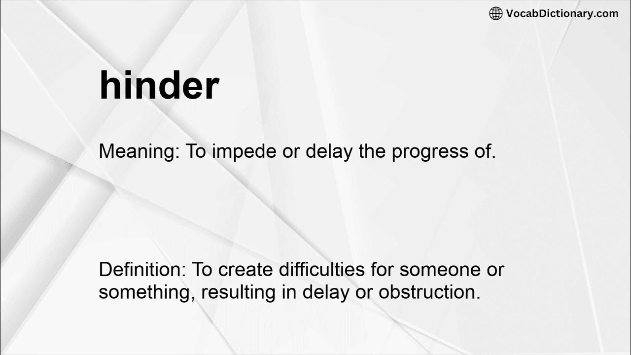 Hinder Meaning YouTube hinder-meaning-youtube