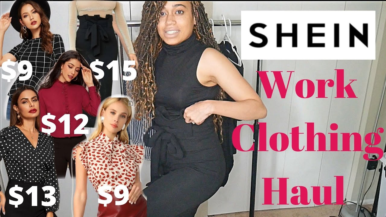Huge SHEIN Clothing Haul | Affordable Work / Professional Wear ...