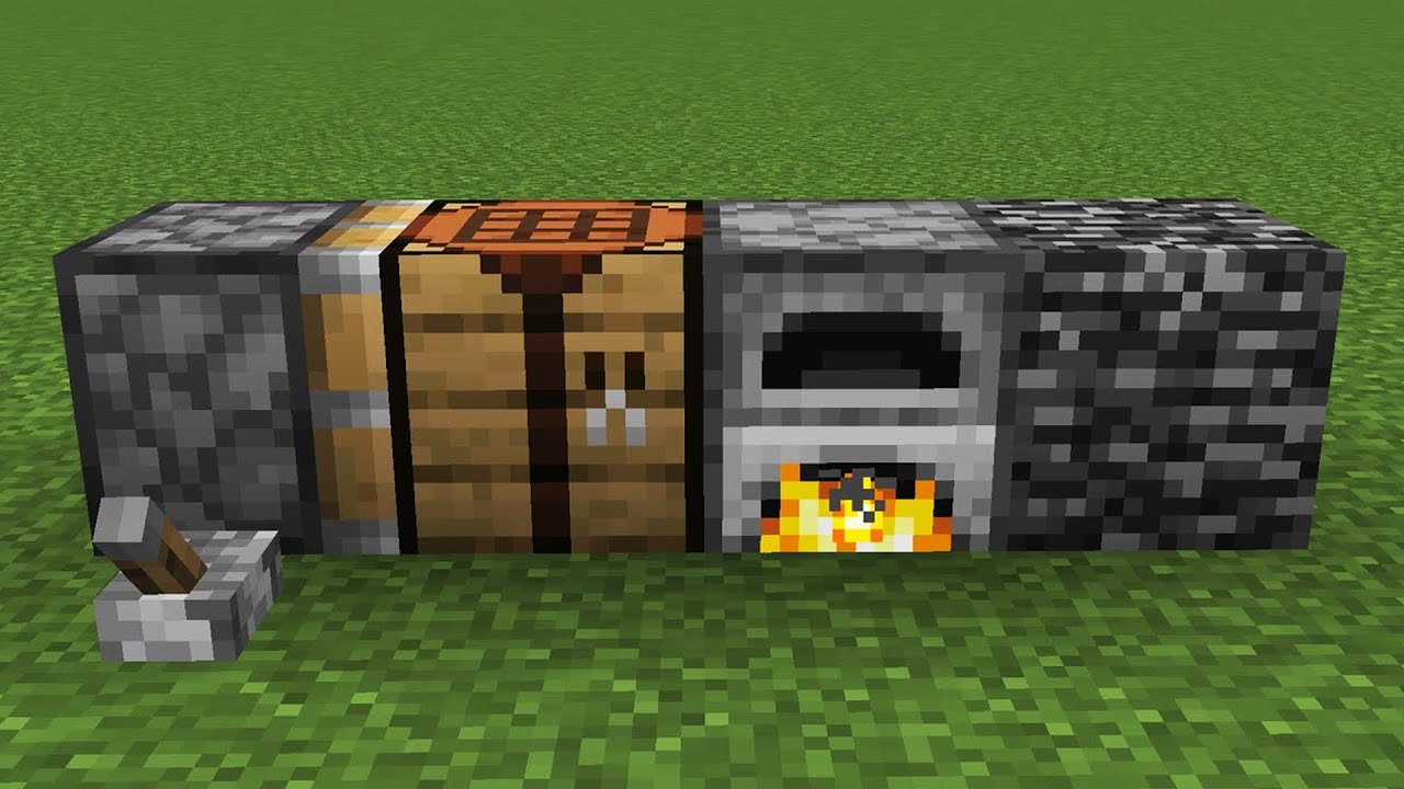 crafting table + furnace = ??? minecraft experiment - YouTube