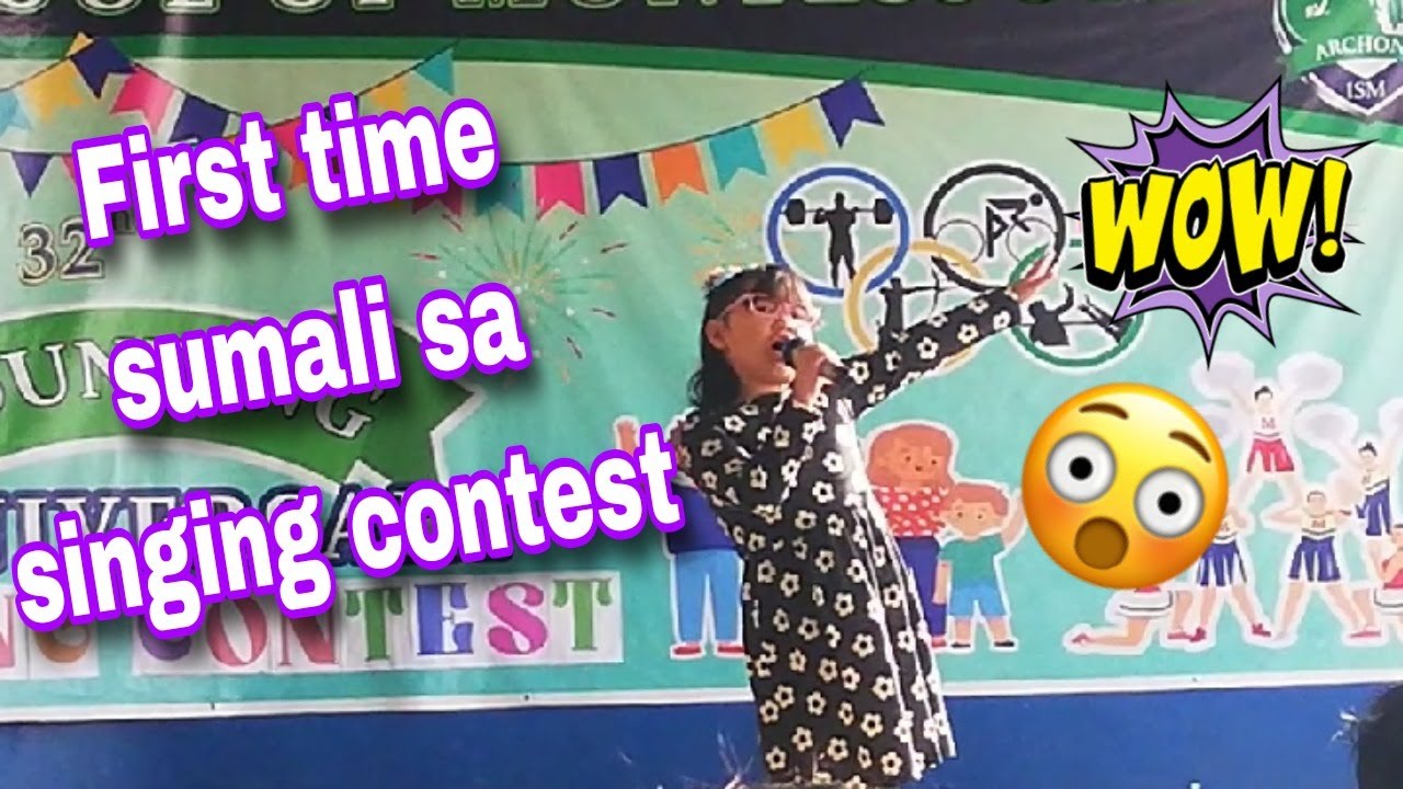 First time ko sumali sa singing contest I Nathalia Adrias - YouTube