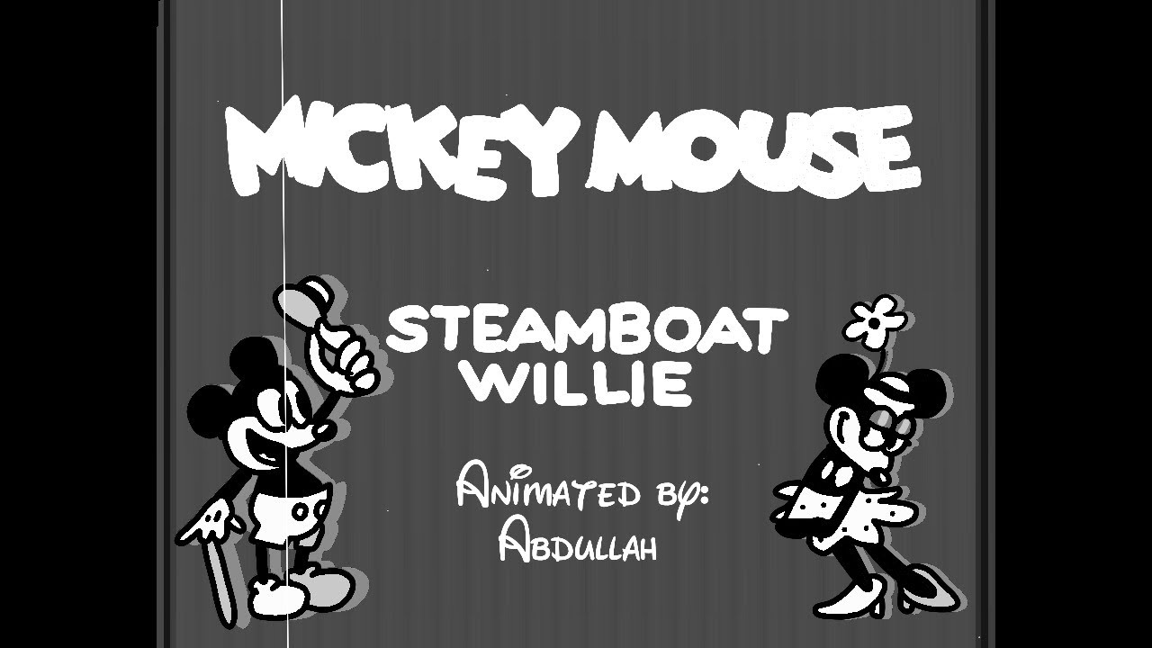 steamboat Willie animation - YouTube