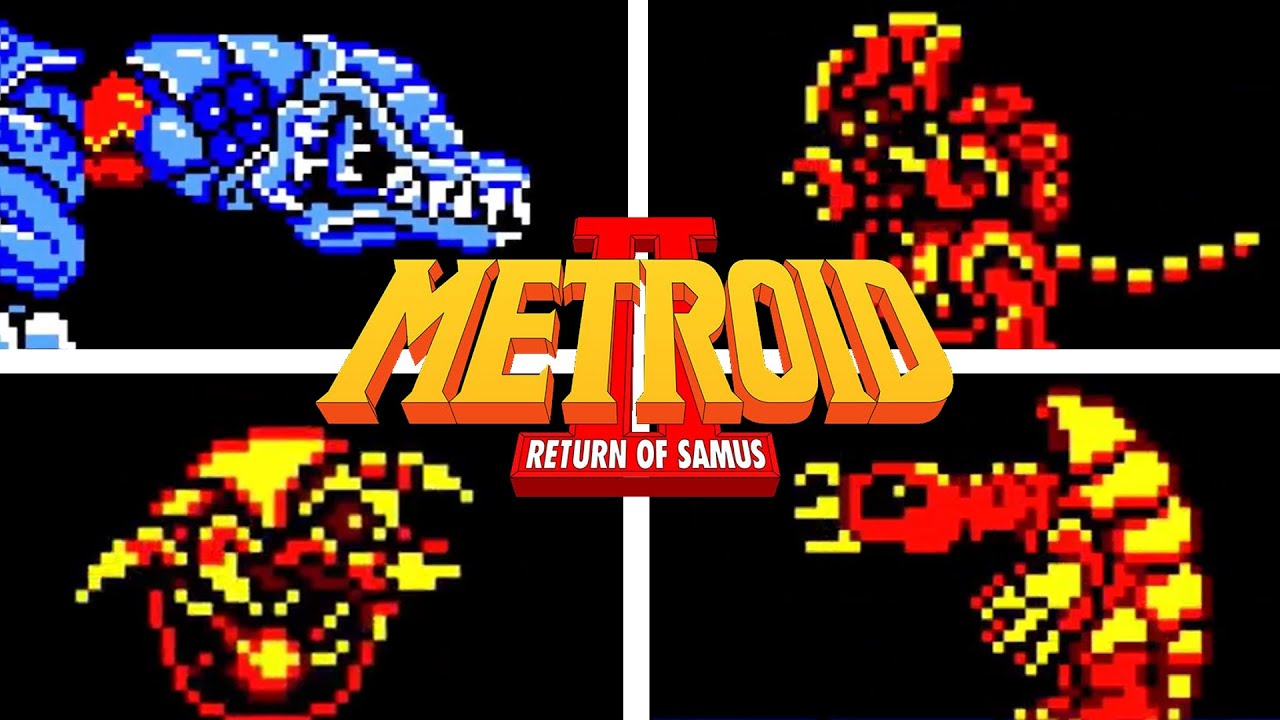 METROID II: THE RETURN OF SAMUS - All Bosses - YouTube
