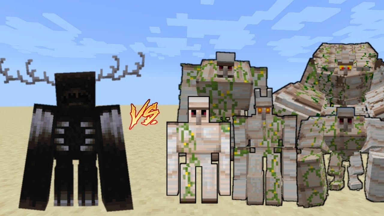 Mutant Soul Warden VS All Iron Golems / Minecraft Mob Battle - YouTube