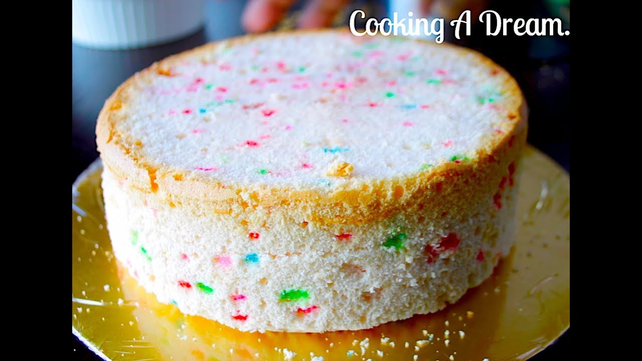 sponge cake base for frosting, birthday cake base/Rainbow Sprinkle ...
