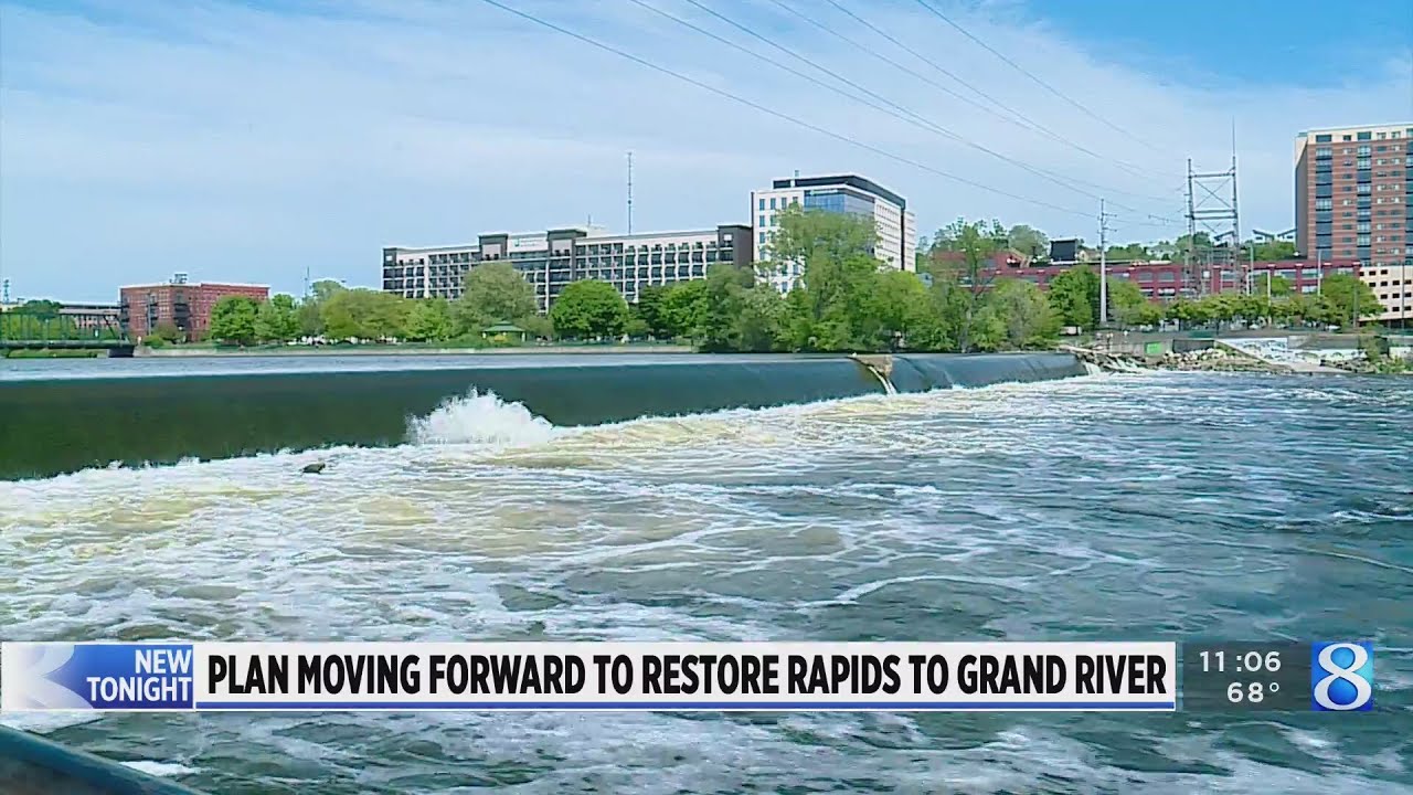 City floats new plan to restore the Grand River rapids - YouTube
