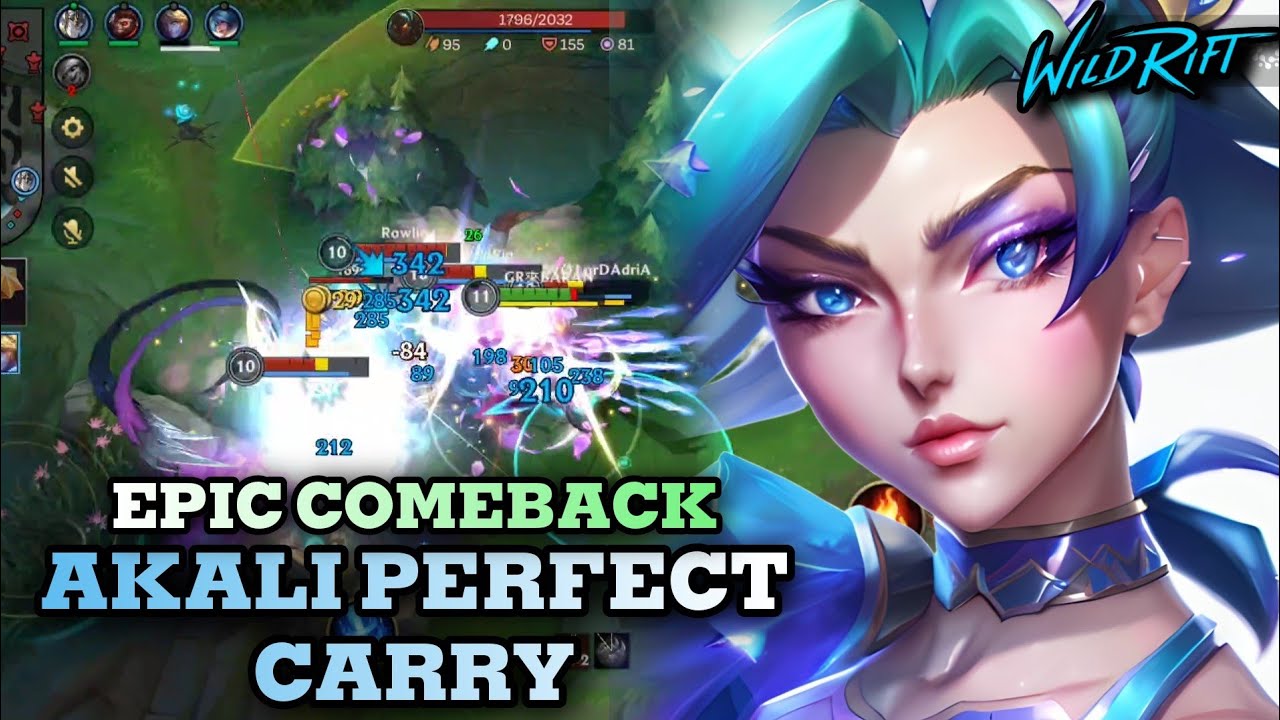 WILD RIDT AKALI : S+ INSANE CARRY | WILD RIFT AKALI BUILD & RUNES ...